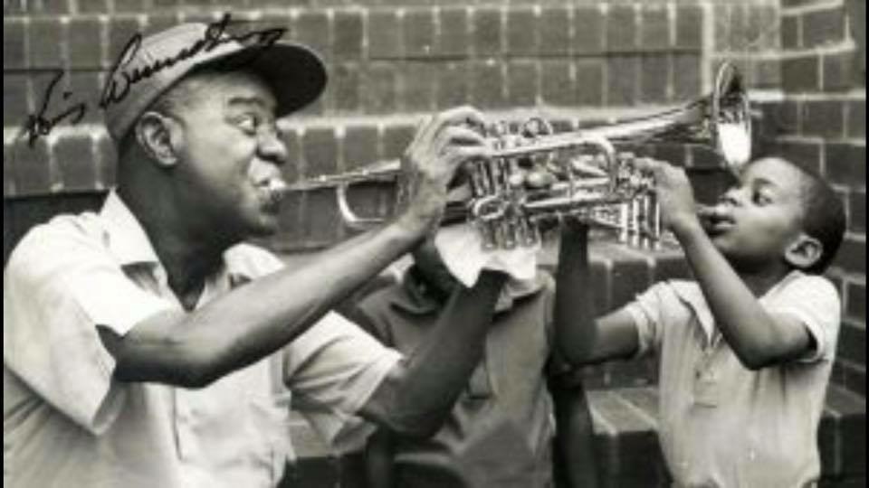 Louis Armstrong & Wynton Marsalis: Mosaic Portrait Installation, New ...